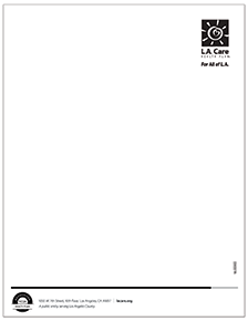 Provider Letterhead Templates